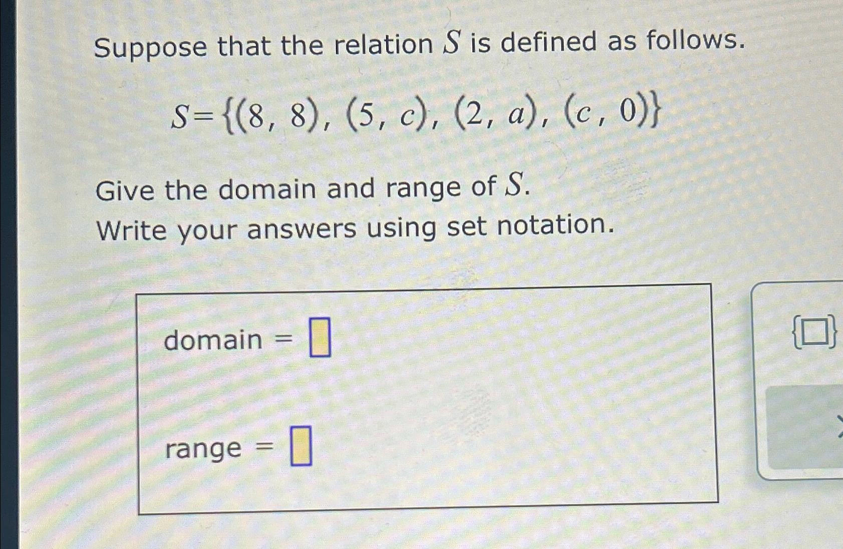 Solved Suppose that the relation S ﻿is defined as | Chegg.com