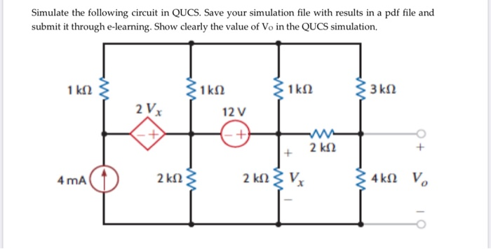 Solved Simulate the following circuit in QUCS. Save your | Chegg.com