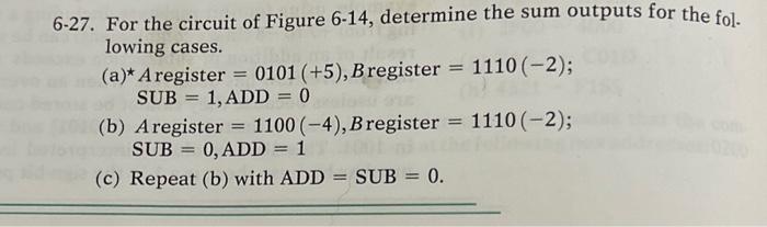 6-29. For each of the calculations of Problem 6-27, | Chegg.com
