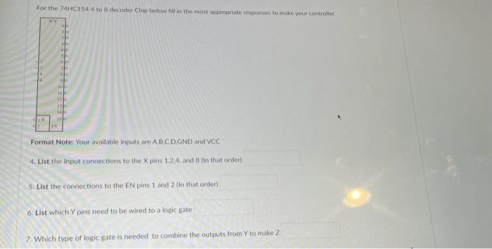 Solved Design a controller for the LED labeled "E" in a 7 | Chegg.com