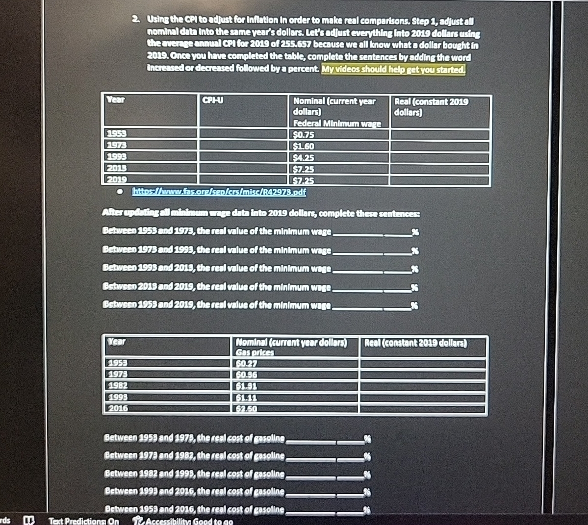 Solved WinB tha Givtordustior infiation in order to make | Chegg.com