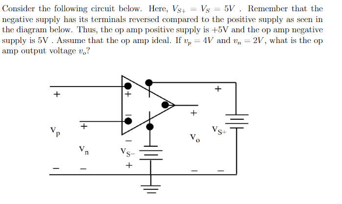 Solved Consider the following circuit below. Here, | Chegg.com