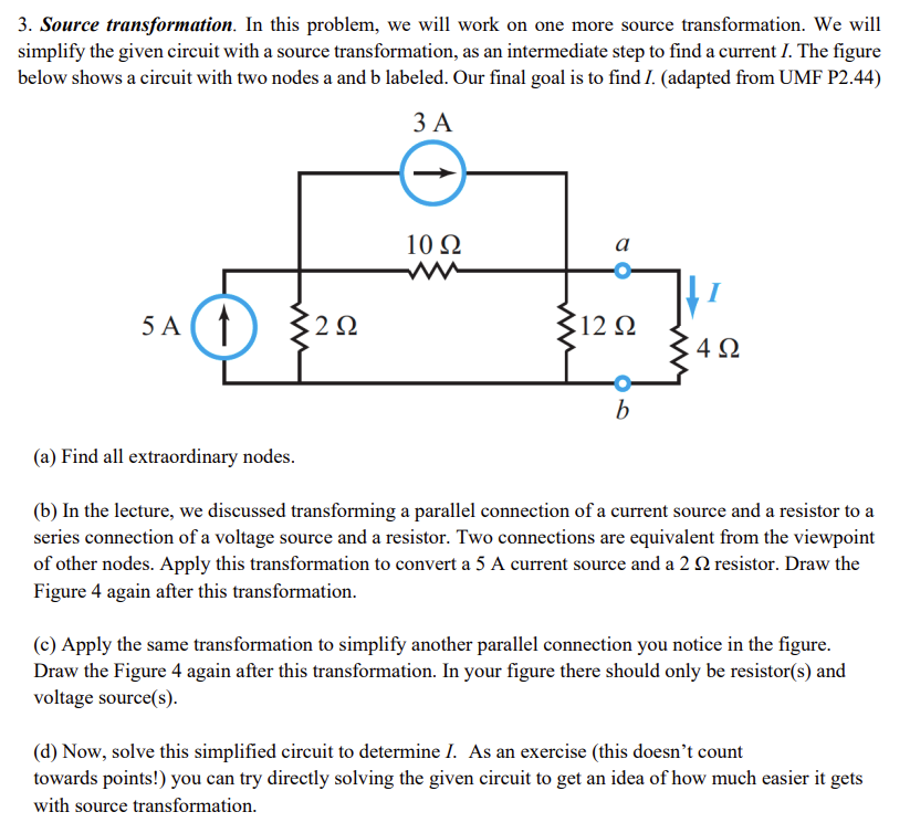 Solved (a) ﻿Find all extraordinary nodes. (b) ﻿In the | Chegg.com