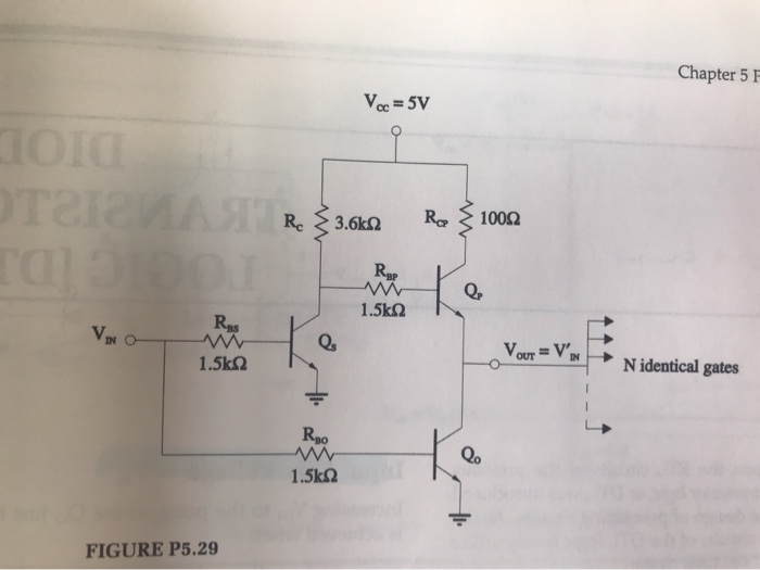 Solved 5.29 For the RTL inverter with active pull-up in | Chegg.com