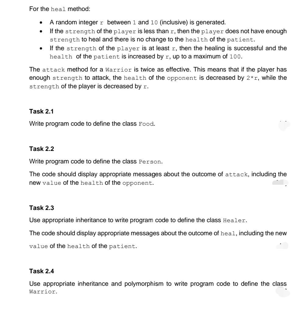 Solved A programmer is writing a program to implement a | Chegg.com