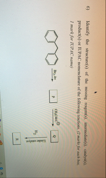 Solved Identify the structure(s) ﻿of the missing reagent(s), | Chegg.com