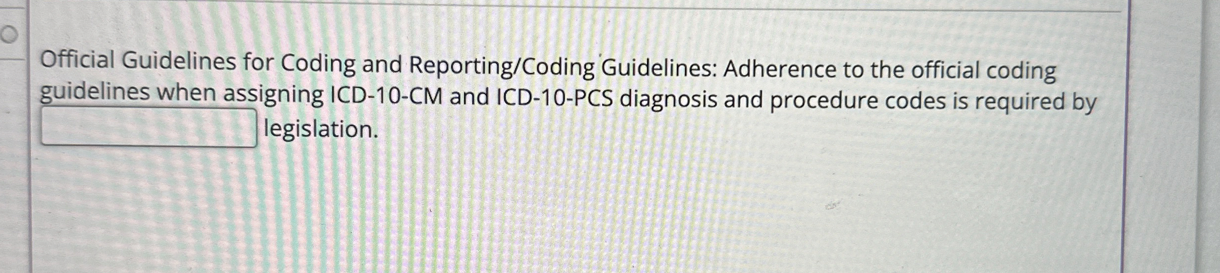 Solved Official Guidelines for Coding and Reporting/Coding | Chegg.com