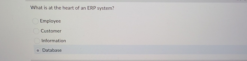 Solved What is at the heart of an ERP | Chegg.com