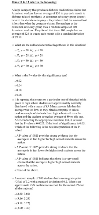 Solved Part II. Multiple-Choice Items (3 points each) 6. | Chegg.com