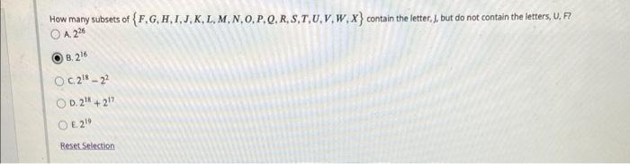 Solved How many subsets of | Chegg.com