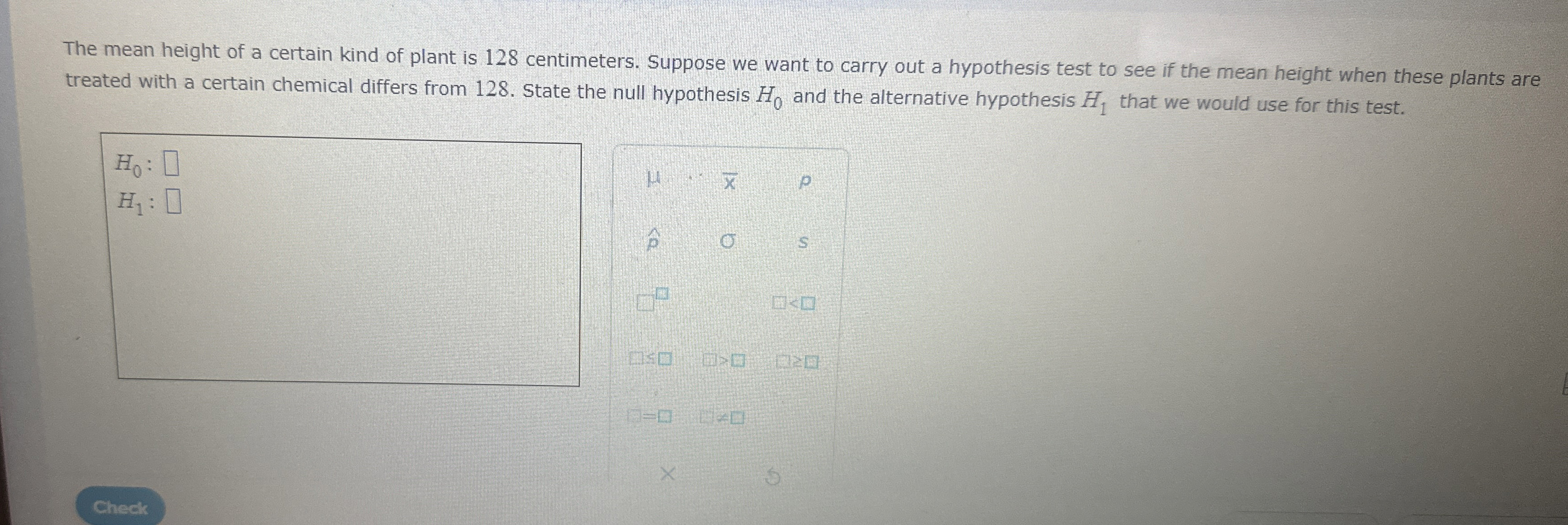 Solved The mean height of a certain kind of plant is 128 | Chegg.com