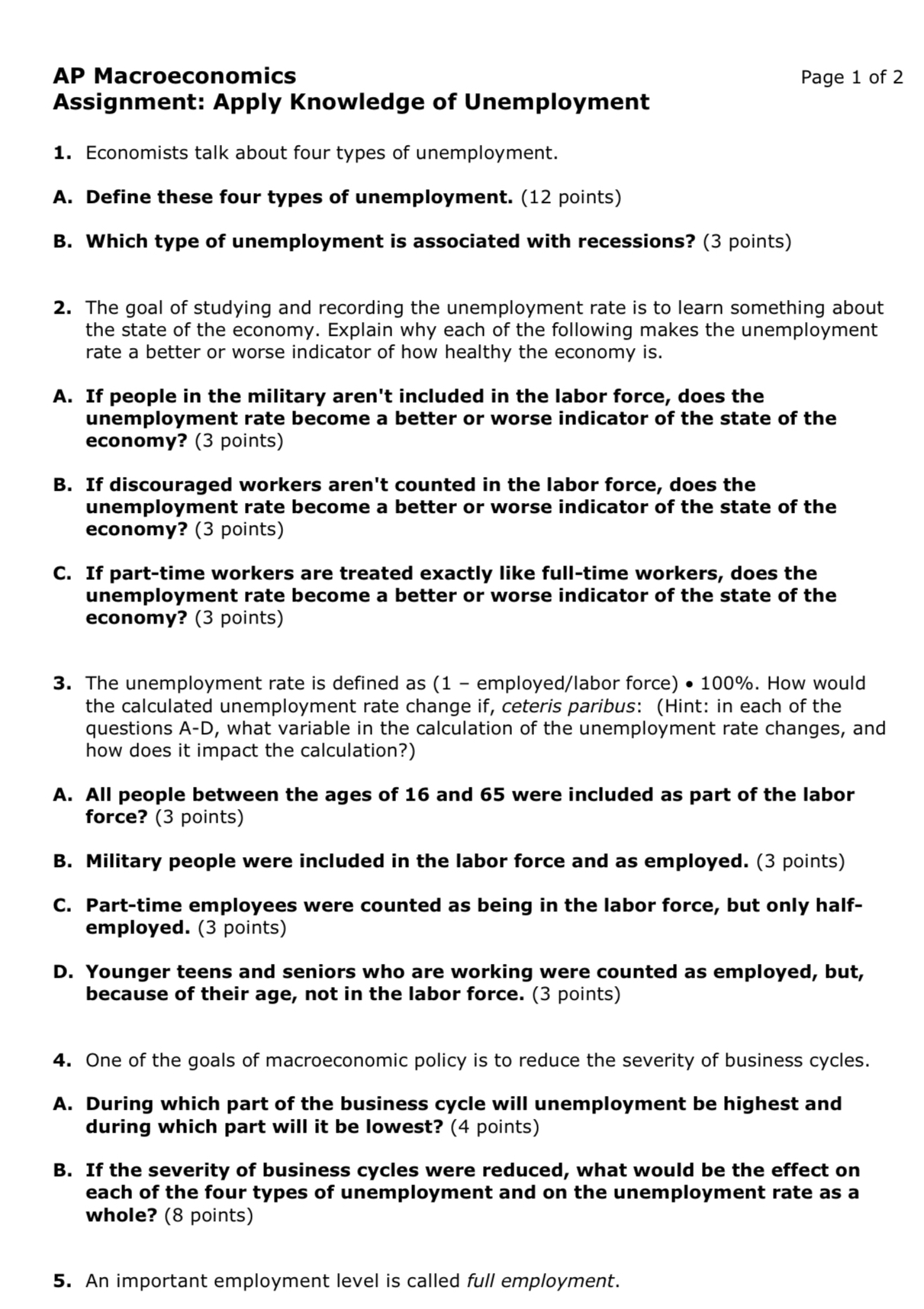 Solved AP MacroeconomicsPage 1 ﻿of 2Assignment: Apply | Chegg.com