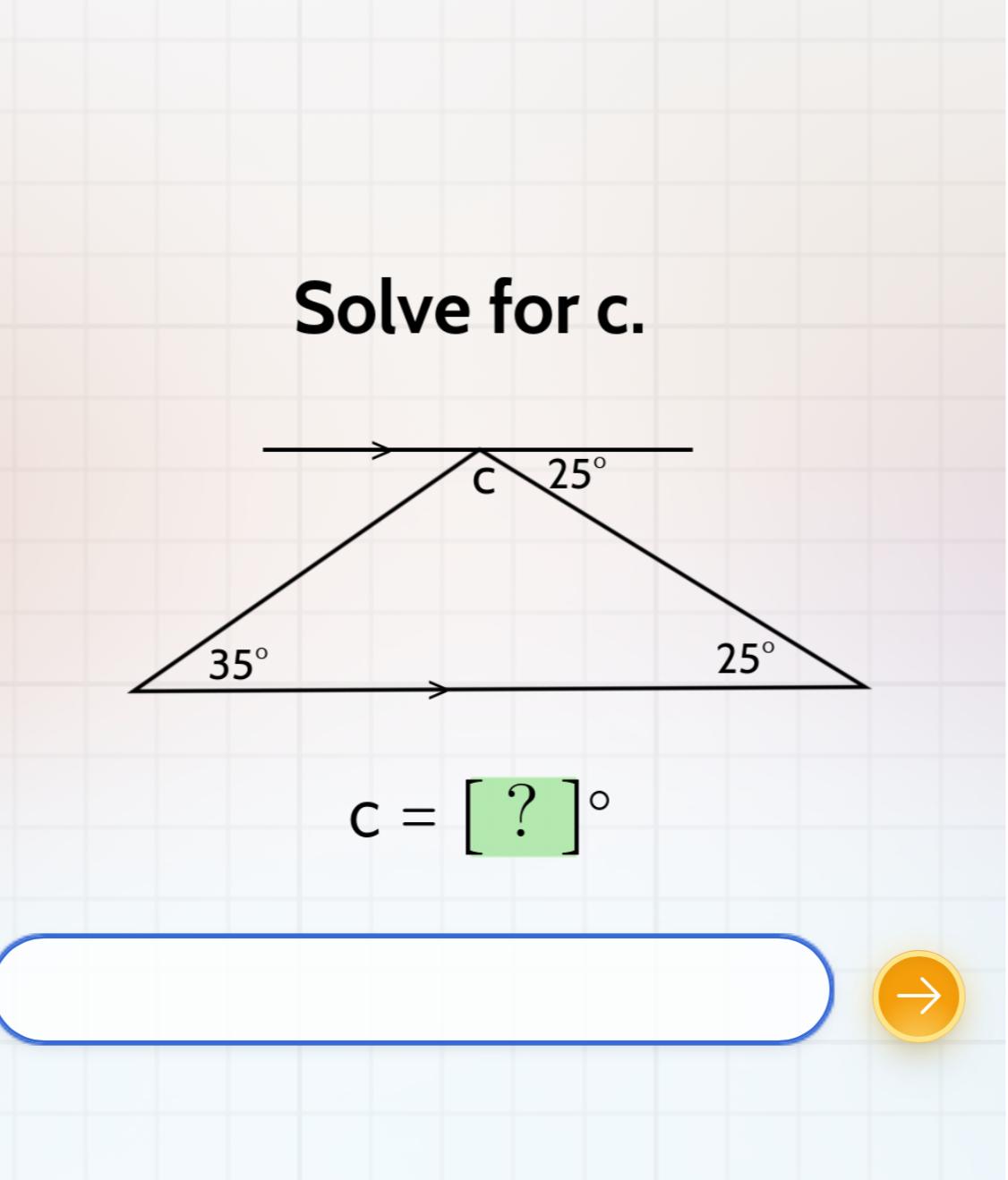 Solved Solve for c. | Chegg.com