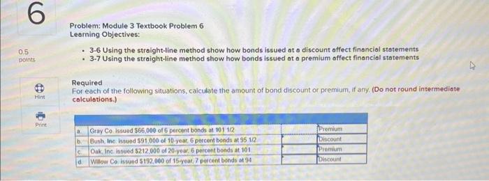 Problem Module 3 Textbook Problem 6 Learning