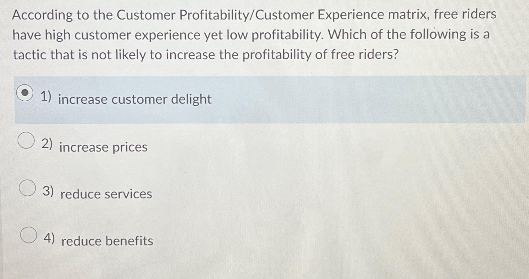 Solved According to the Customer Profitability/Customer | Chegg.com