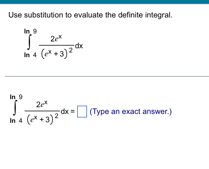 Solved Use substitution to evaluate the definite | Chegg.com