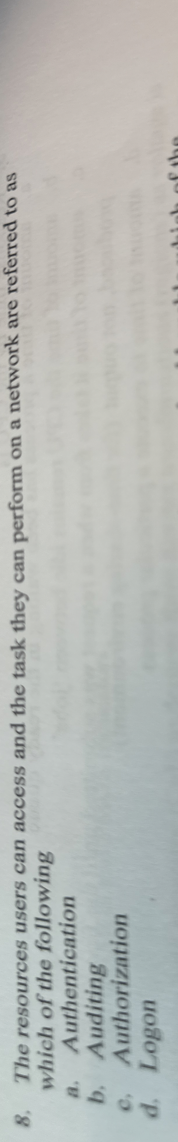 Solved The resources users can access and the task they can | Chegg.com