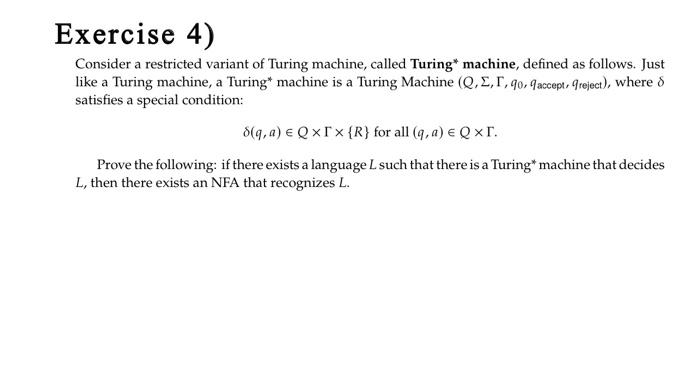 Solved Consider a restricted variant of Turing machine, | Chegg.com