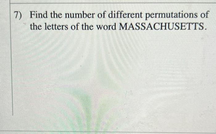 Solved SECTION 7.4 PROBLEM SET: CIRCULAR PERMUTATIONS AND | Chegg.com