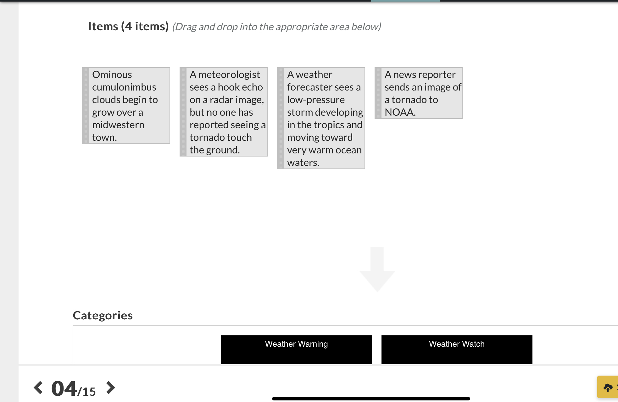 Solved Items (4 ﻿items) (Drag and drop into the appropriate | Chegg.com