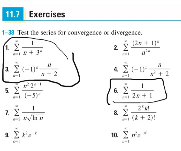 Solved 11.7 Exercises 1–38 Test the series for convergence | Chegg.com