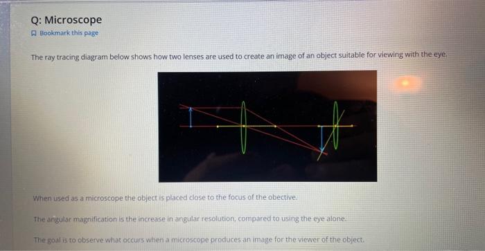 Solved The ray tracing diagram below shows how two lenses | Chegg.com