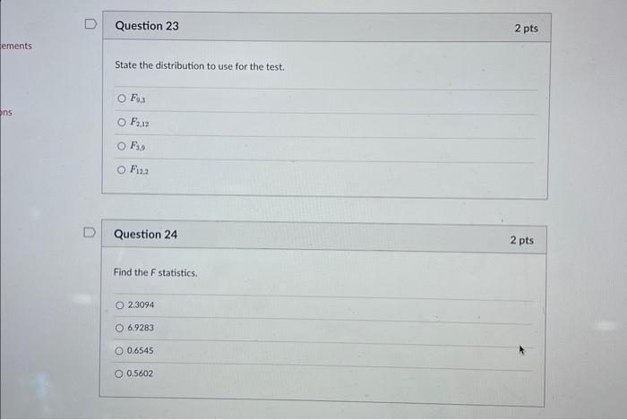 Solved Use the following scenario to answer Questions 23 - | Chegg.com