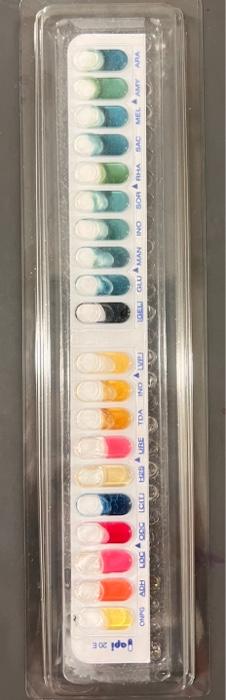 Table 6-1b - API test results of unknown organism | Chegg.com