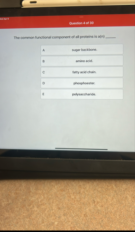 Solved Ned Apr 9Question 4 ﻿of 30The common functional | Chegg.com