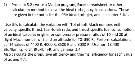 Solved Problem 5.2 ﻿: write a Matlab program, Excel | Chegg.com