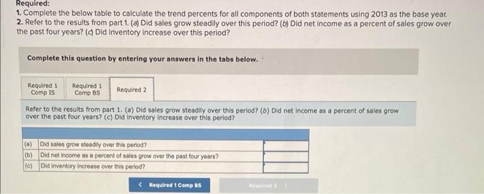 Solved Problem 13-1A Calculating and analyzing trend | Chegg.com