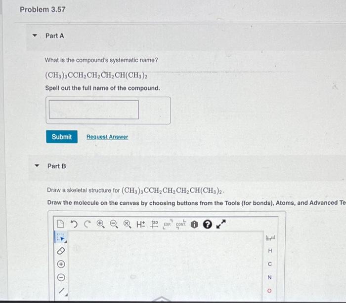 Solved What is the compound's systematic name? | Chegg.com