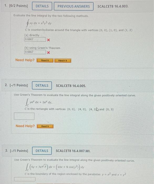 Solved Evaluate the line integral by the two following | Chegg.com
