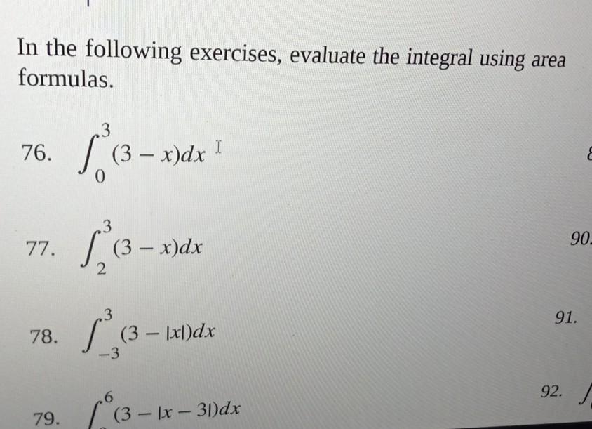 Solved In the following exercises, evaluate the integral | Chegg.com