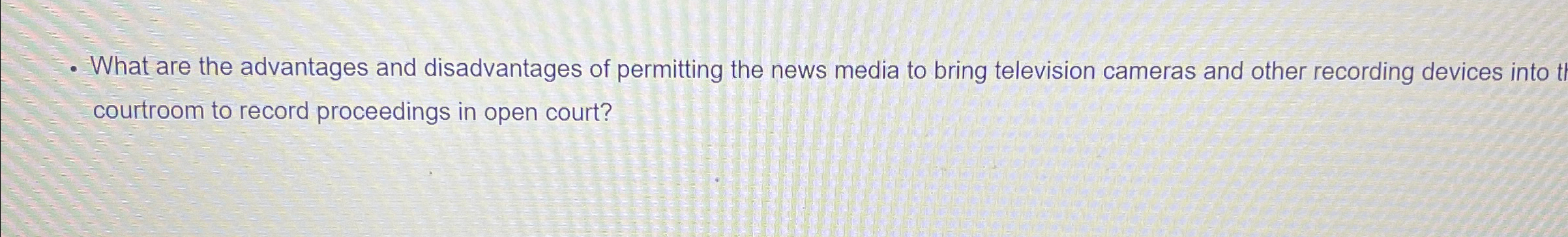 Solved -What are the advantages and disadvantages of | Chegg.com