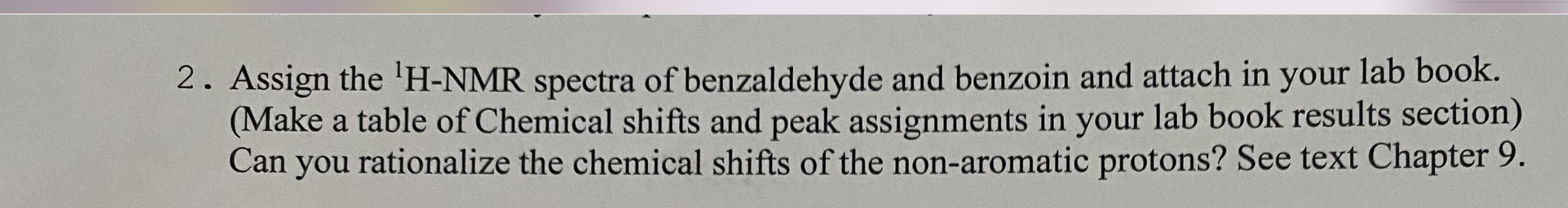 Solved Assign the ?1H-NMR ﻿spectra of benzaldehyde and | Chegg.com