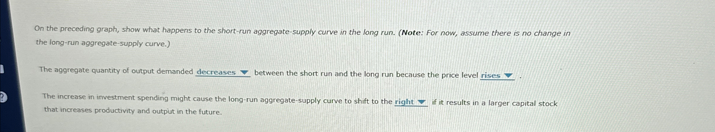 Solved On the preceding graph, show what happens to the | Chegg.com