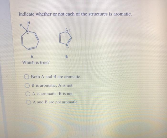 Solved Indicate whether or not each of the structures is | Chegg.com
