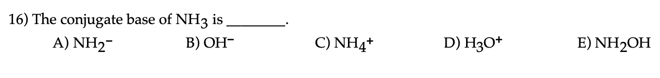 Solved The conjugate base | Chegg.com