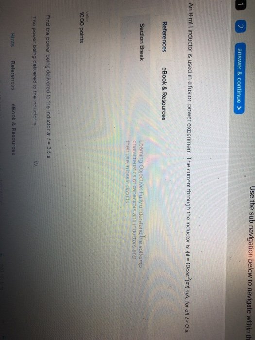 Solved Use the sub navigation below to navigate within th 1 | Chegg.com