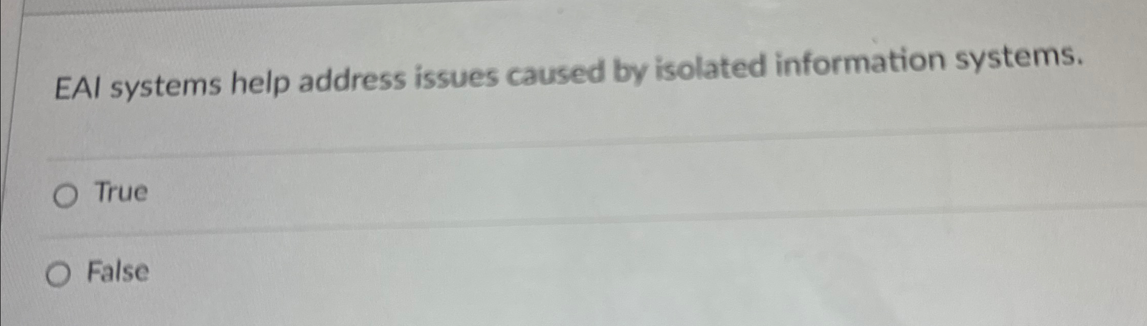 Solved EAl systems help address issues caused by isolated | Chegg.com