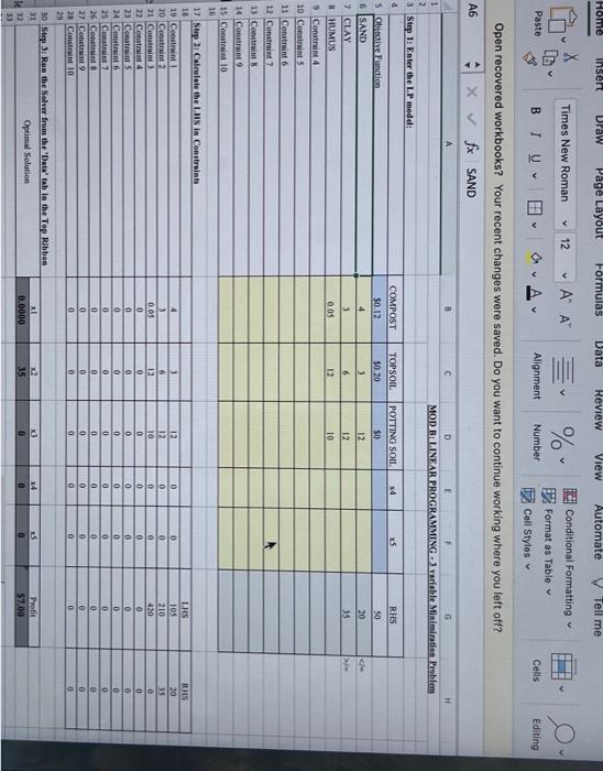 Solved whats the correct way to enter this into excel using | Chegg.com