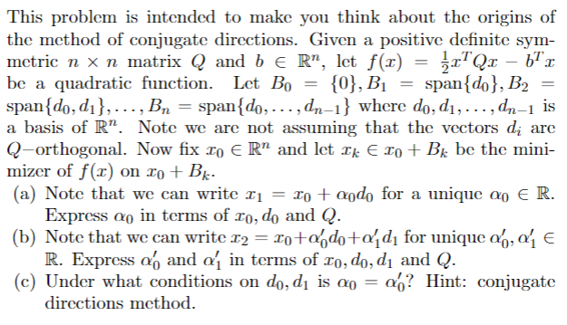 This problem is intended to make you think about the | Chegg.com