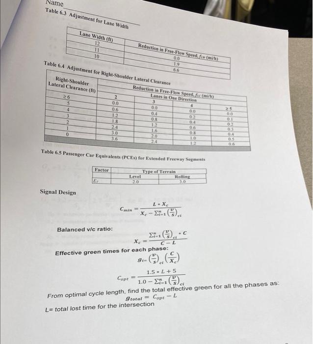 Solved 4. A pre-timed four-phase signal has critical lane | Chegg.com