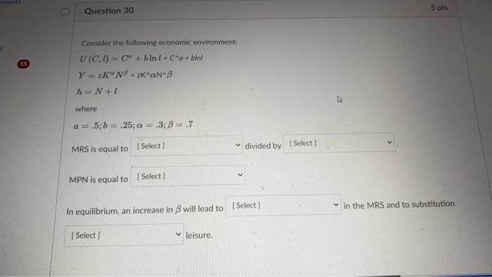 Solved ements S 15 Question 30 Consider the following | Chegg.com Solved ements S 15 Question 30 Consider the following | Chegg.com