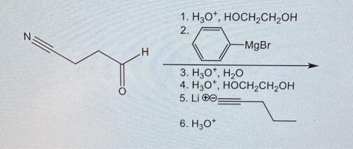 Solved 1. H3O+,HOCH2CH2OH 2. 3. H3O+,H2O 4. H3O+,HOCH2CH2OH | Chegg.com