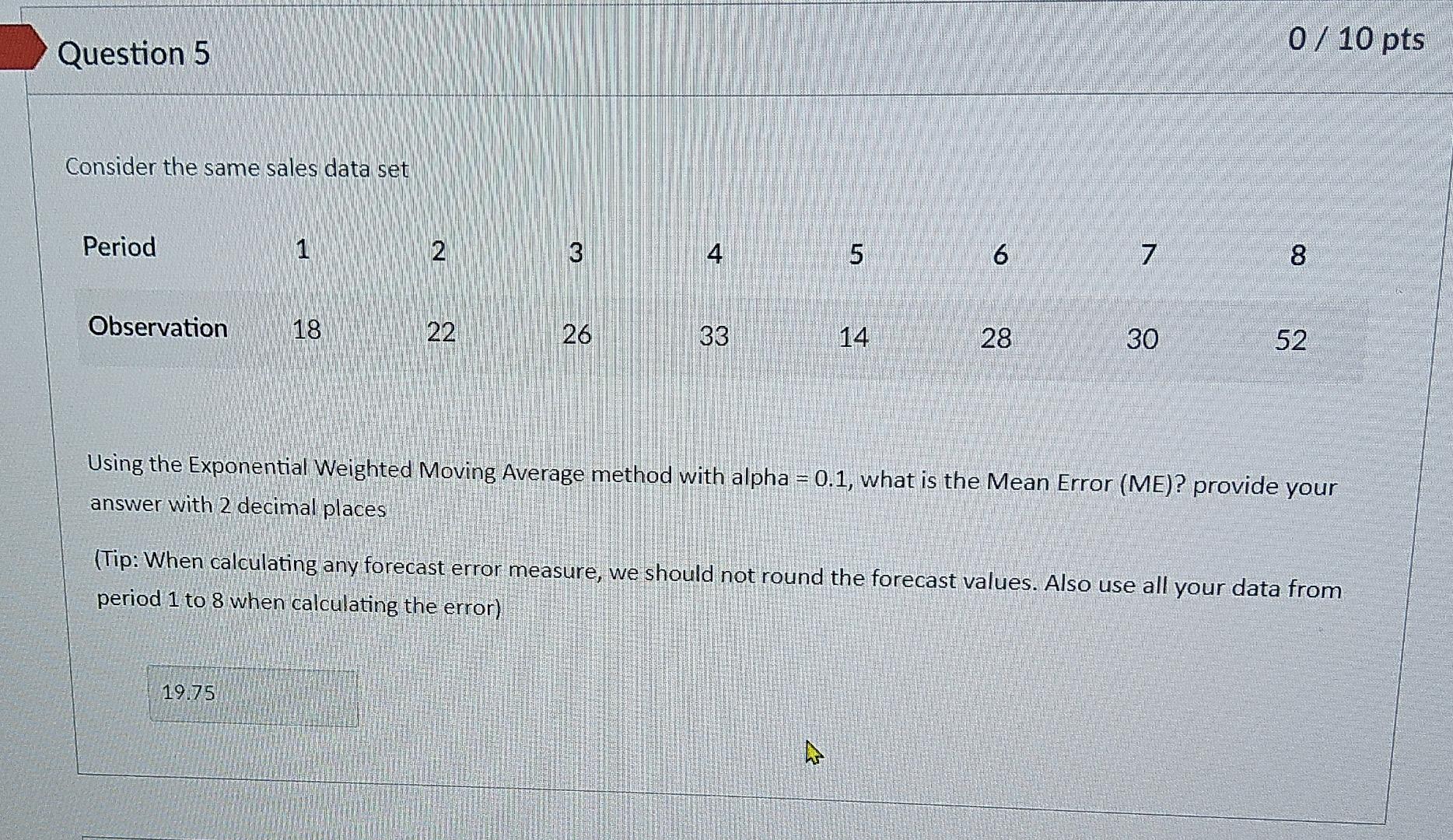 Solved Question 5\\n(0)/(10) pts\\nConsider the same sales | Chegg.com Solved Question 5\\n(0)/(10) pts\\nConsider the same sales | Chegg.com