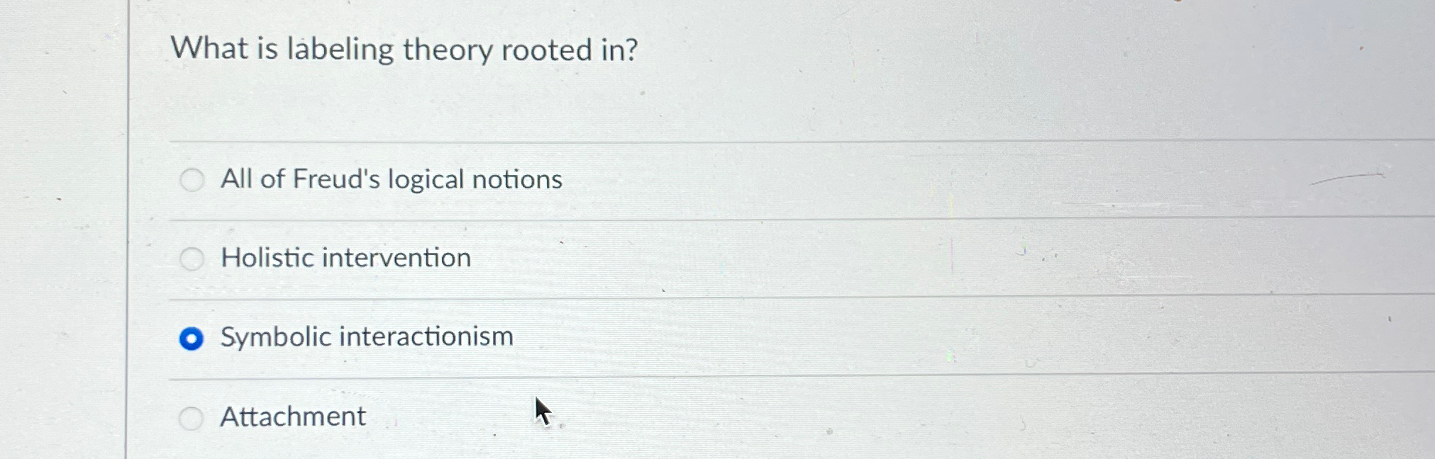 Solved What is labeling theory rooted in?All of Freud's | Chegg.com