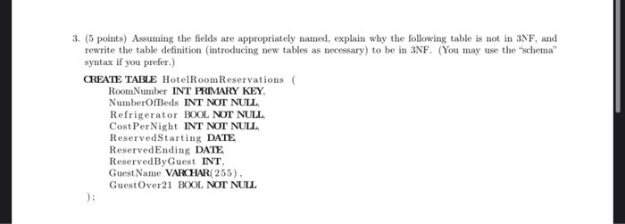 Solved 3. (5 points) Assuming the fields are appropriately | Chegg.com