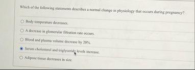 Solved Which of the following statements describes a normal | Chegg.com